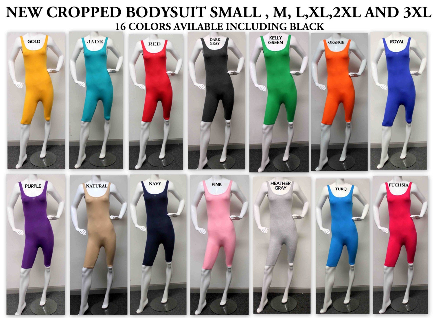 Plus Size Unitard Plus Size Bodysuit Cotton Spandex
