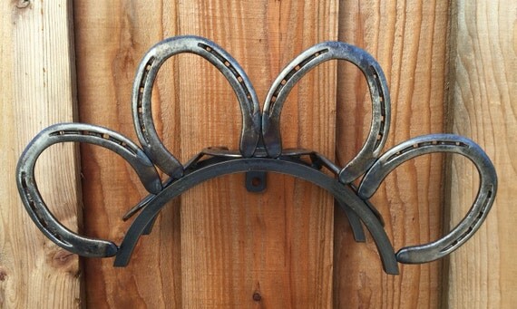 Horseshoes Garden Hose Holder / Bridle Strap Holder