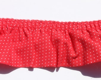 Red lace fabric | Etsy