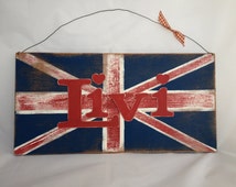 Unique union jack art related items | Etsy