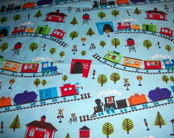 Train crib sheet | Etsy