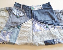 Unique patchwork pants related items | Etsy