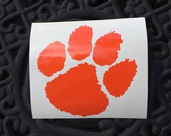 Clemson paw print | Etsy