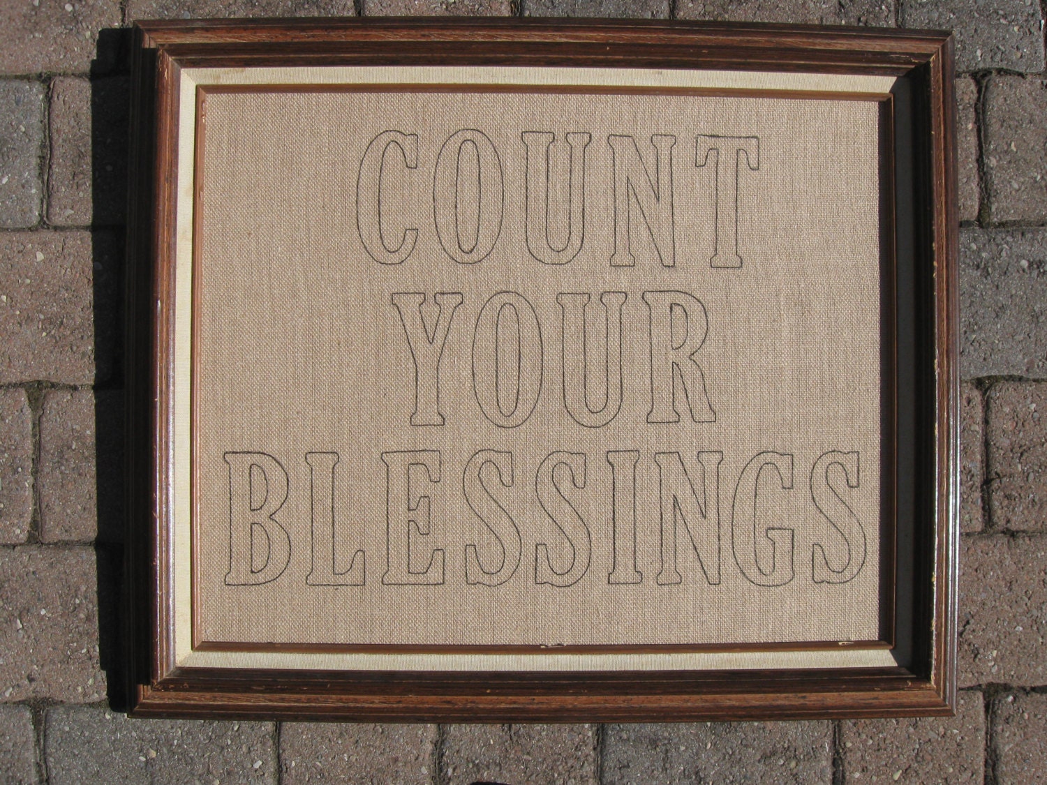 Rustic Count Your Blessing Sign