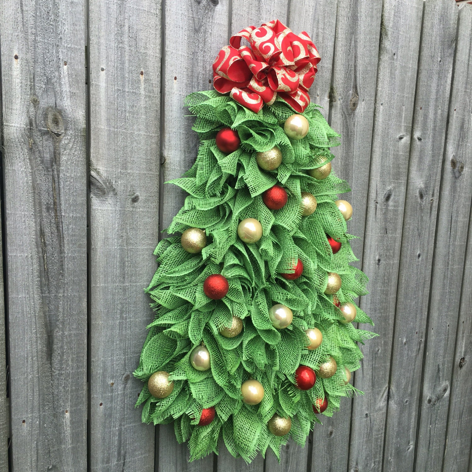Christmas Tree Wreath Christmas Wreath by JuliesWreathBoutique