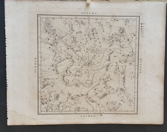 Antique star chart | Etsy