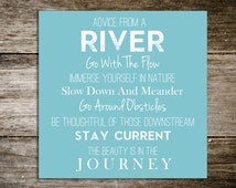 Unique river signs related items | Etsy