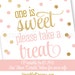 One is Sweet Take A Treat Printable First Birthday