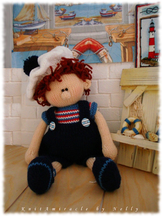 Toy Knitting Pattern / knitted doll / Knitting pattern boy