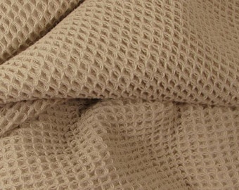 Waffle weave fabric | Etsy