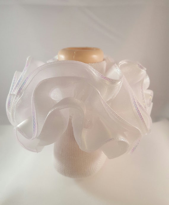 Luxe ruffled pageant socks dress ruffled satin and organza