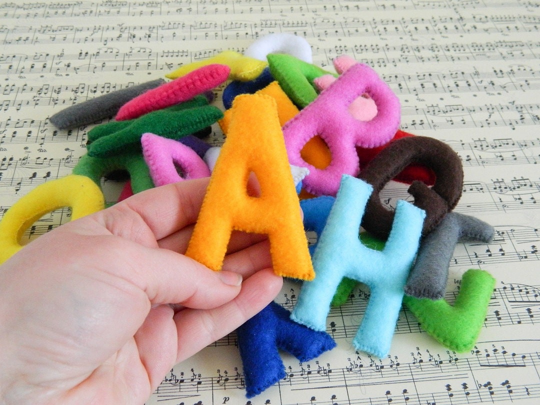 Colorful magnet alphabet_felt alphabet_preschool alphabet_felt