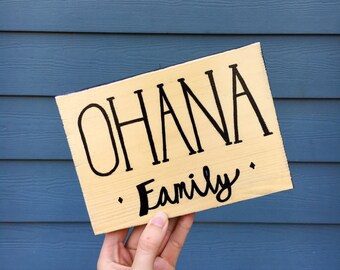 Ohana wood sign | Etsy