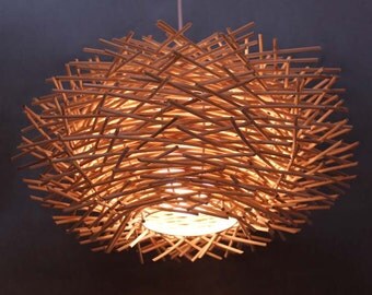 Houten balk lamp | Etsy