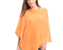 Unique orange poncho related items | Etsy