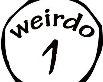 Weirdo 1 weirdo 2 | Etsy
