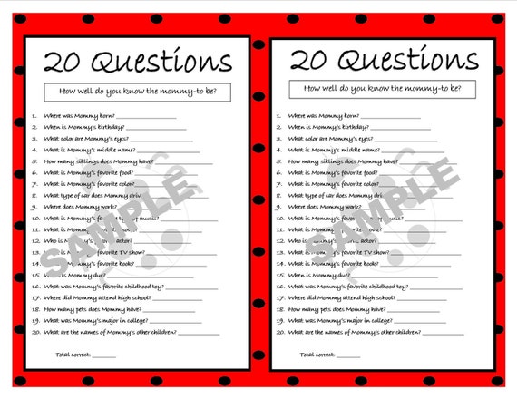 20 Questions