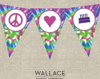 Tie dye banner | Etsy