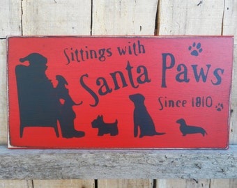 Santa paws | Etsy