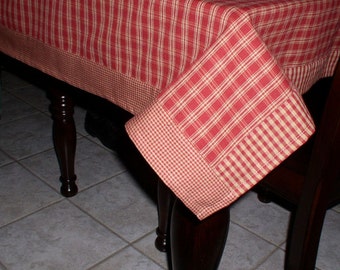 Primitive tablecloth | Etsy