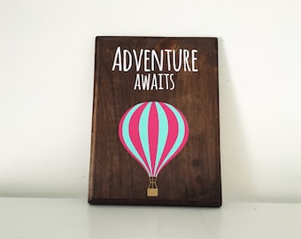 Hot air balloon sign | Etsy