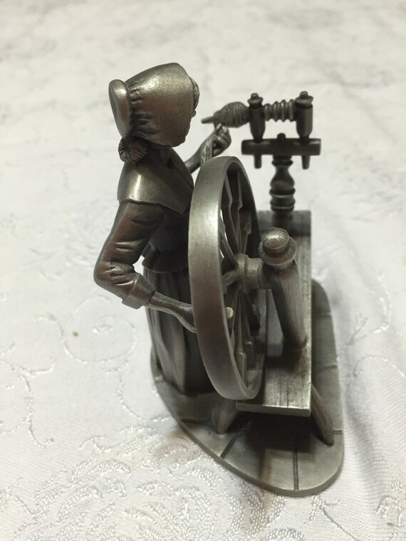People of Colonial America 1975 Spinner Franklin Mint Pewter