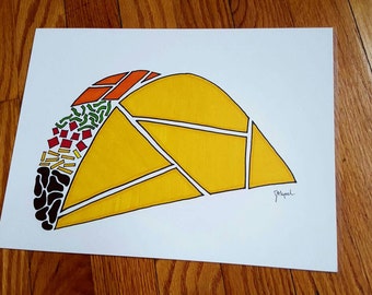 Taco shape | Etsy