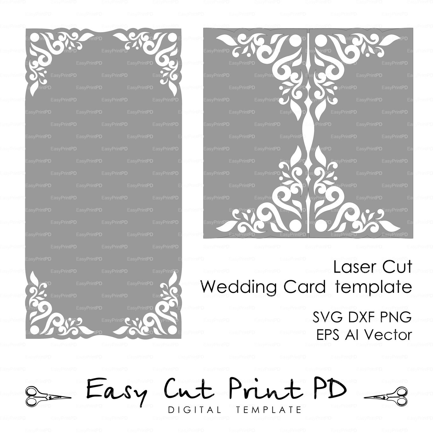 Wedding Invitation Cutouts Template