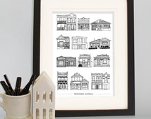 Unique architecture poster related items | Etsy