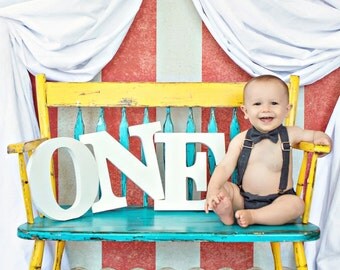 ONE Sign First Birthday Sign in Glitter Wooden ONE Letters