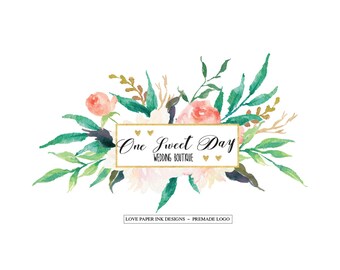 Floral logo design | Etsy