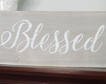 Blessed sign | Etsy