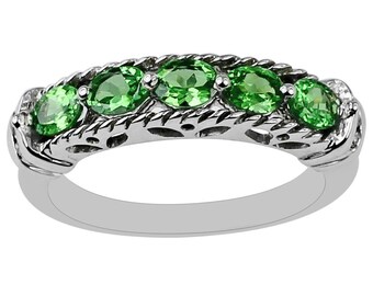 Tsavorite ring | Etsy