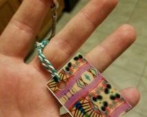 Unique laminated keychains related items | Etsy