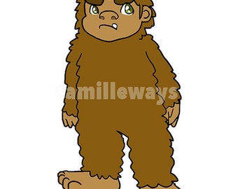 Sasquatch print | Etsy