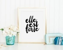 Unique elle est forte related items | Etsy