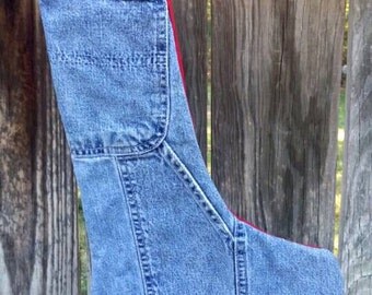 Denim stocking | Etsy