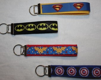 Superhero keychain | Etsy