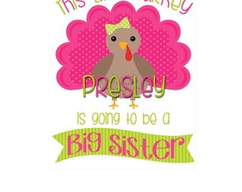 Big sister turkey | Etsy