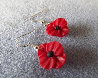 Poppy earrings | Etsy