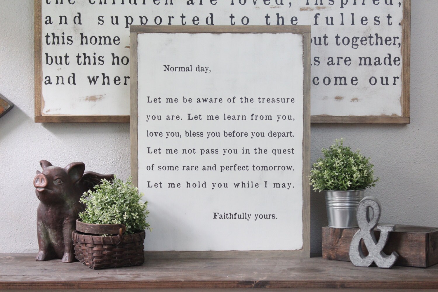 Normal Day Sign Wood Sign Farmhouse Sign Wood Wall Art