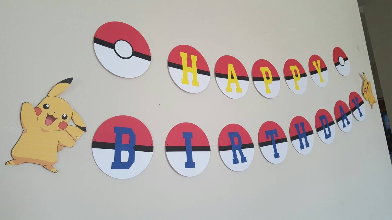 Pokemon Birthday Sign