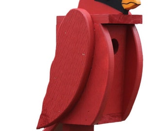 Cardinal birdhouse | Etsy