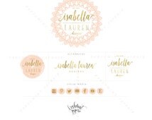 Unique lace logo related items | Etsy