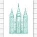 Salt Lake City Temple LDS Digital Wall Art Print PRINTABLE