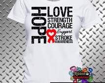 Unique stroke awareness related items | Etsy