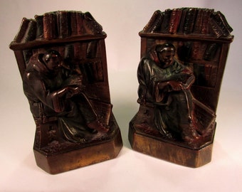 Monk bookends | Etsy