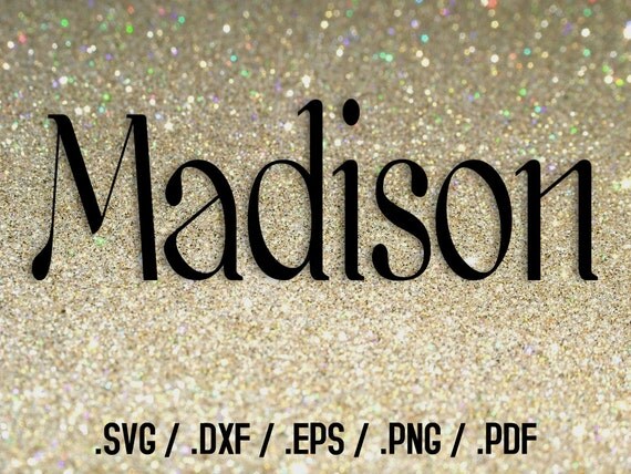 Madison Font Design Files For Use With Your by TheWorldofSVG
