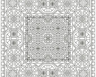 Blackwork pattern | Etsy