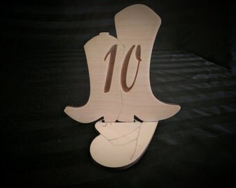 Western table number | Etsy